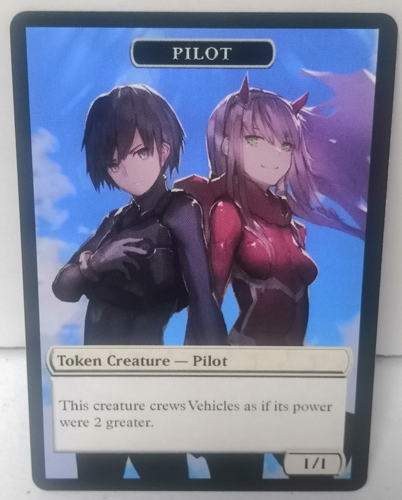 Mtg Pilot 1/1 Double Sided Token Alternative Art EDH - Etsy