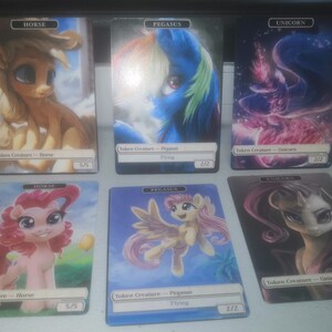 Mtg My Little Pony Horse/pony/pegasus Token Set Alternative Art EDH ...