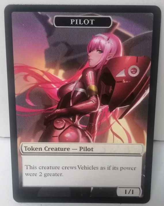 Mtg Pilot 1/1 Double Sided Token Alternative Art EDH - Etsy