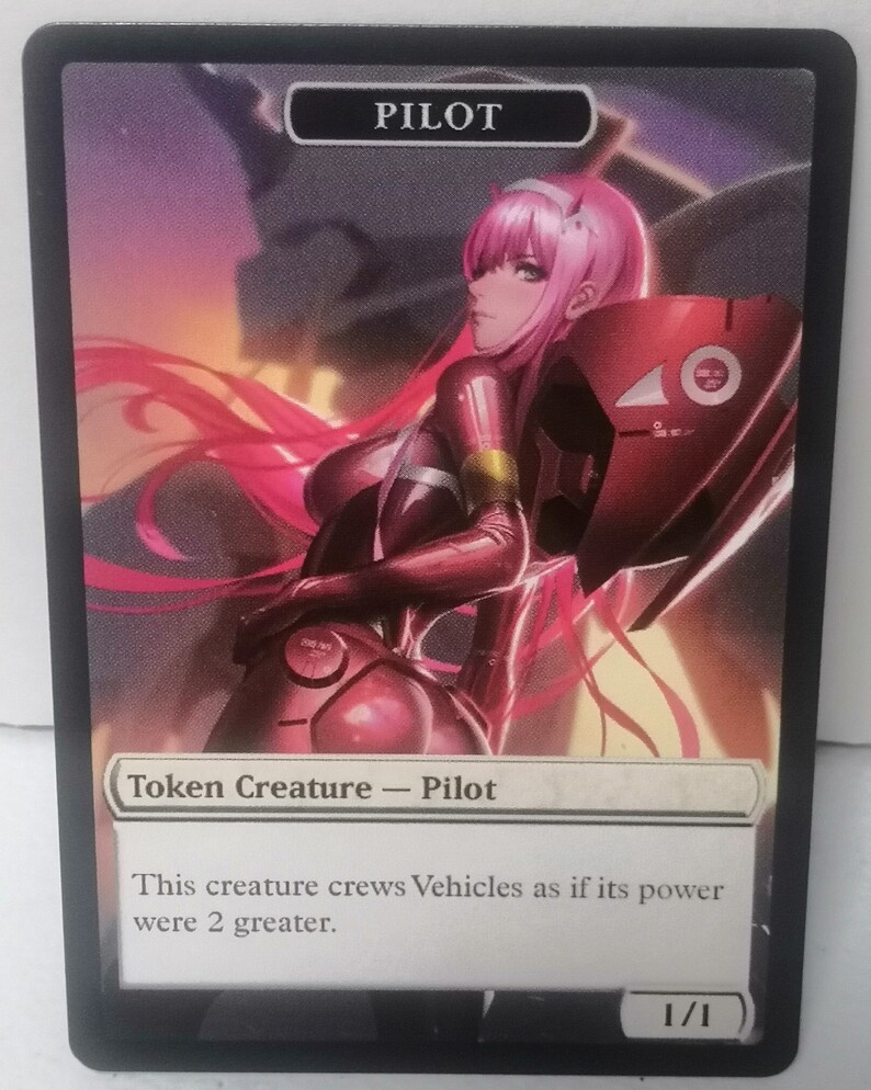 Mtg Pilot 1/1 Double Sided Token Alternative Art EDH - Etsy