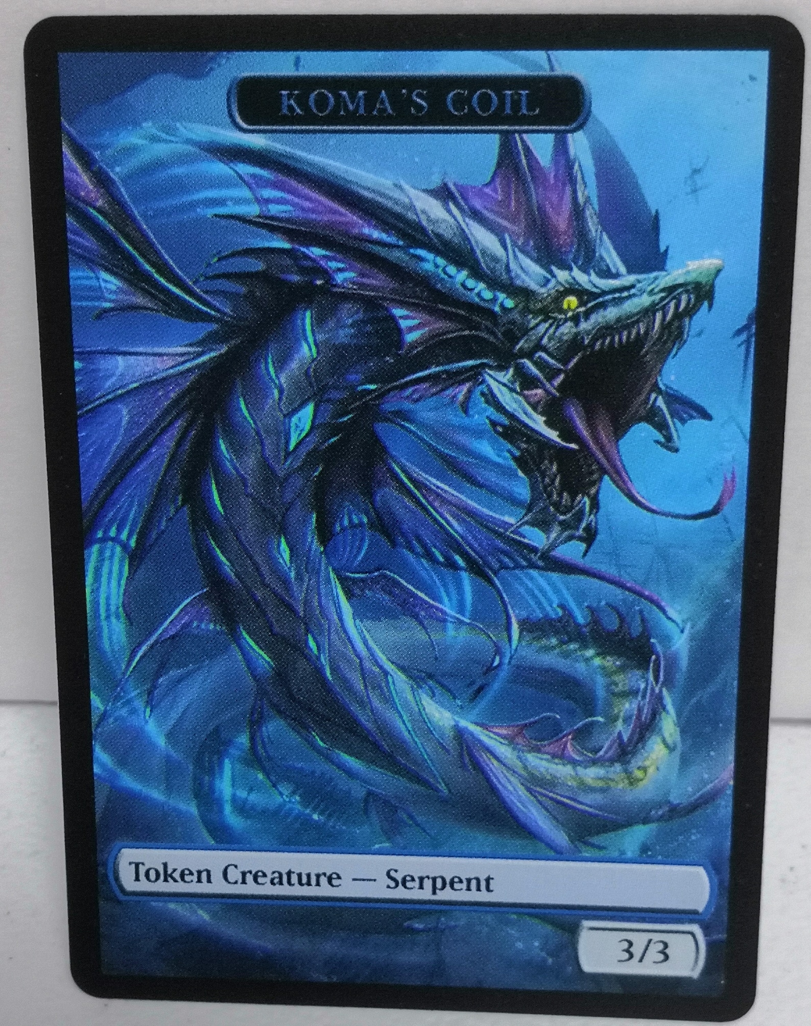 Mtg Koma's Coil 3/3 Double Sided Token Alternative Art - Etsy