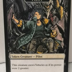 Mtg Pilot 1/1 and Mechtitan Double Sided Token Alternative Art - EDH ...