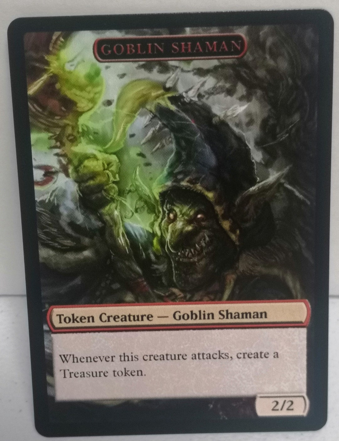 Mtg Goblin Shaman 2/2 Double Sided Token Alternative Art EDH, Commander ...