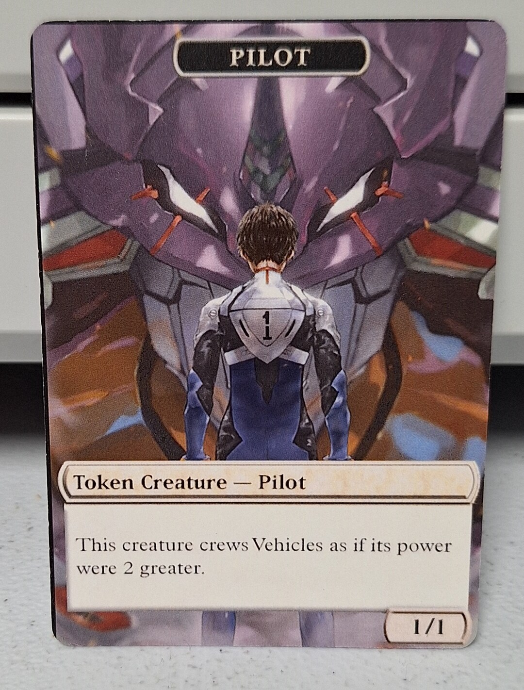 Mtg Full Art Pilot 1/1 and Mechtitan 10/10 Token Alternative Art - EDH ...