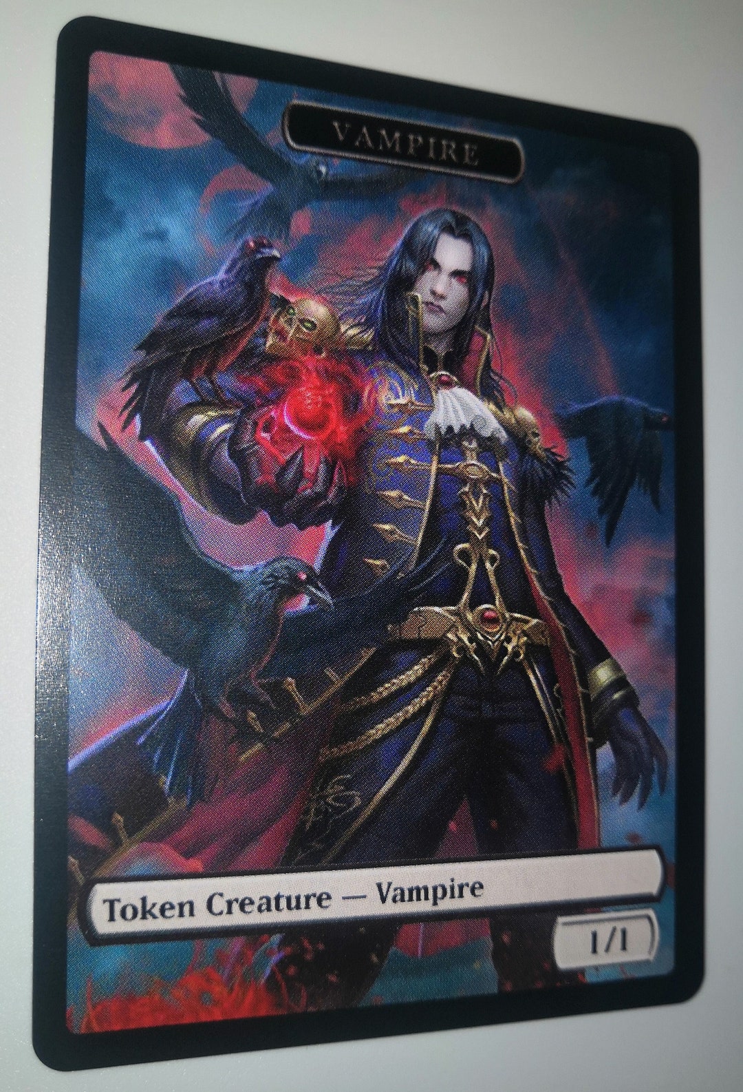 Mtg Vampire 1/1 and Vampire 1/1 With Lifelink Double Sided Token ...