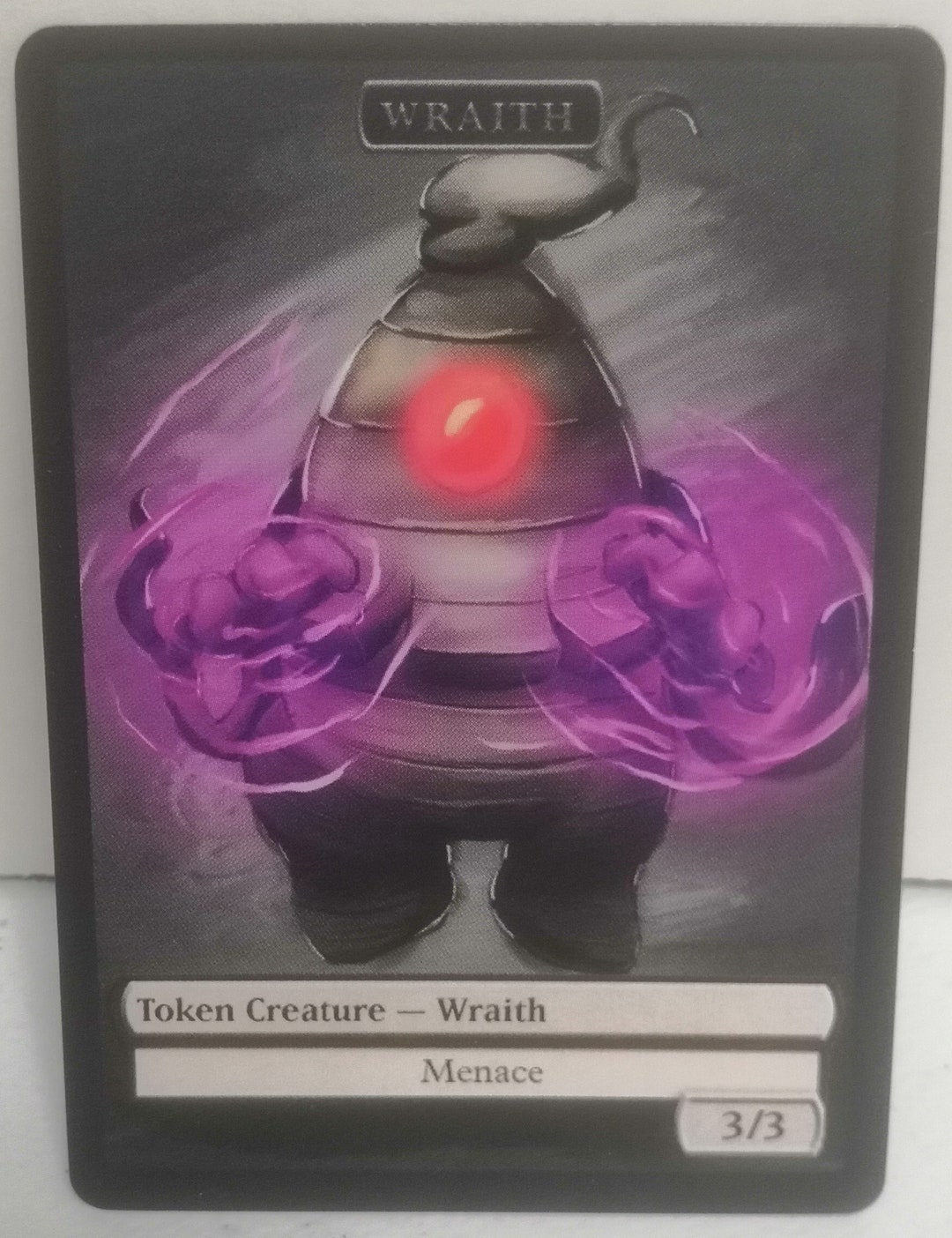 MtG Wraith 3/3 avec Menace Double Sided Token Alternative Art - Etsy France