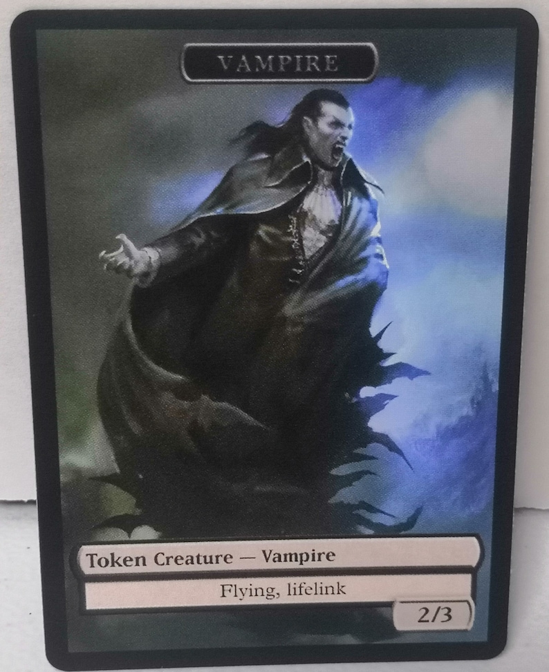 Mtg Vampire 2/2 With Flying and Vampire 2/3 With Lifelink - Etsy