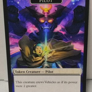 Mtg Pilot 1/1 and Mechtitan 10/10 Token Alternative Art EDH - Etsy