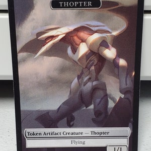 Mtg Thopter 1/1 Double Sided Token Alternative Art - EDH, Commander ...