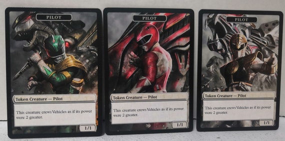 Mtg Pilot 1/1 and Mechtitan 10/10 Token Alternative Art EDH - Etsy