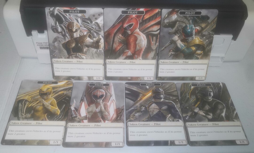 Mtg Pilot 1/1 and Mechtitan 10/10 Borderless Token Alternative Art EDH ...