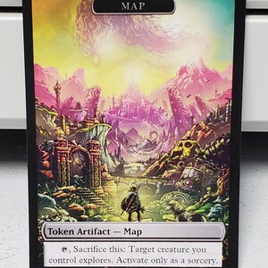 Mtg Map Double Sided Token Alternative Art EDH, Commander, Cube Draft ...