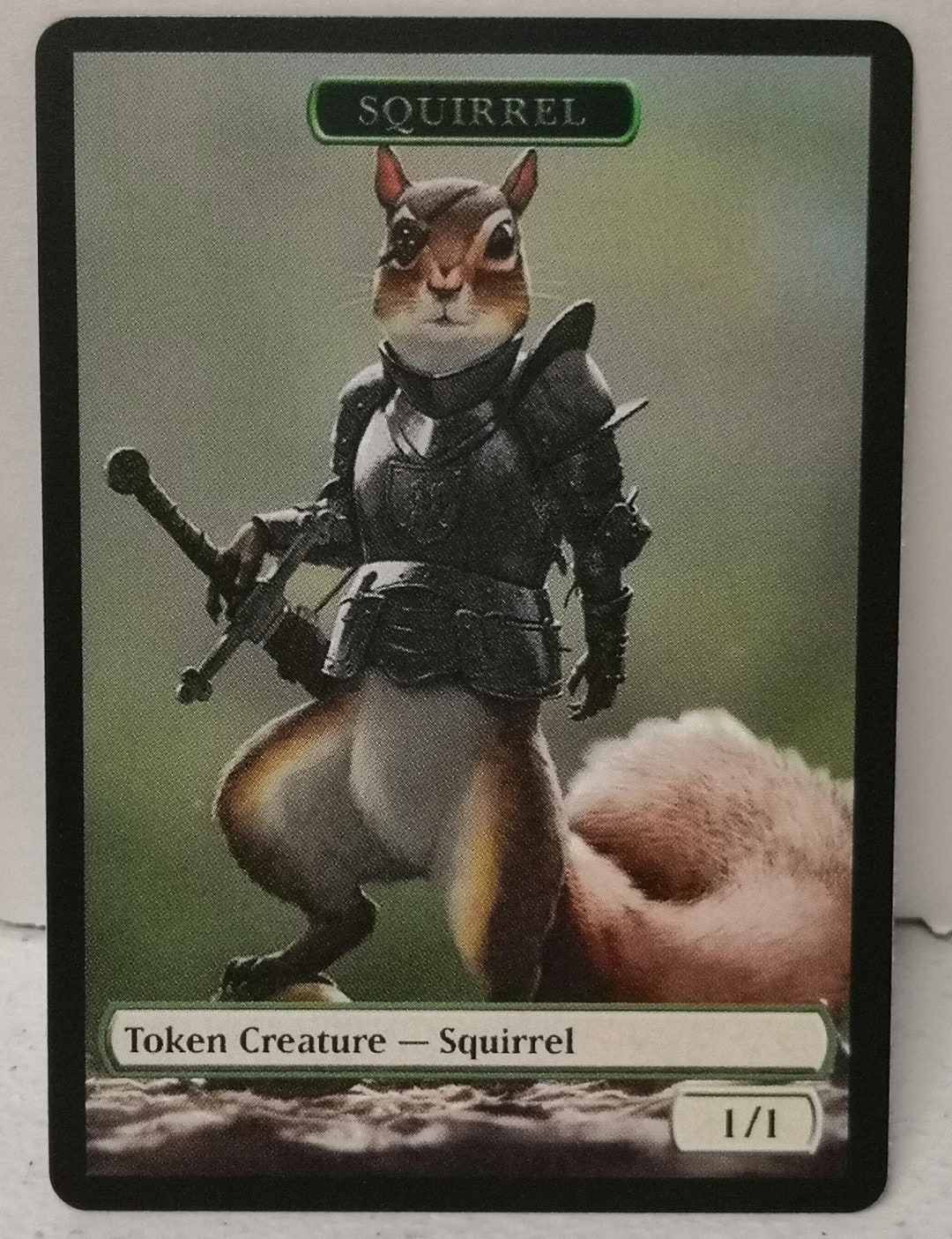 Mtg Squirrel 1/1 Double Sided Token Alternative Art - EDH, Commander ...