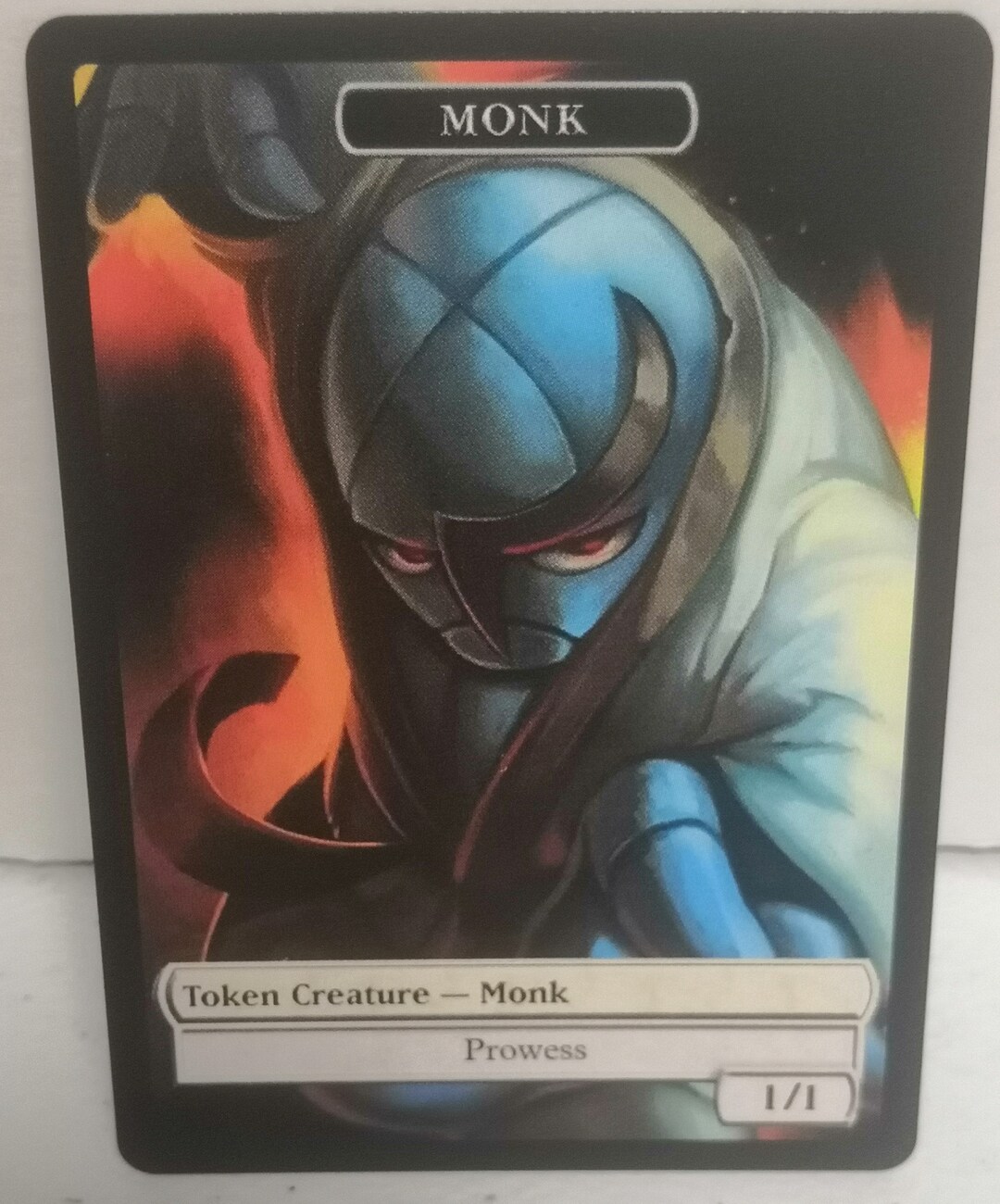 Mtg Monk 1/1 With Prowess Double Sided Token Alternative Art EDH ...