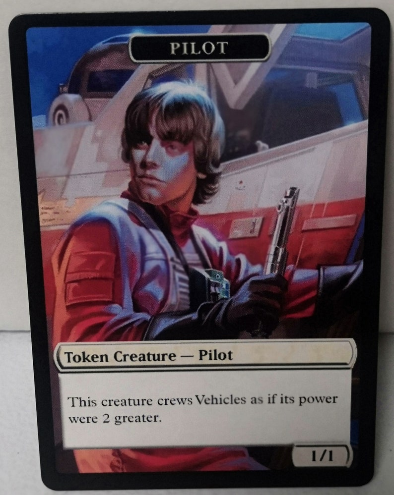 Mtg Pilot 1/1 Double Sided Token Alternative Art EDH - Etsy