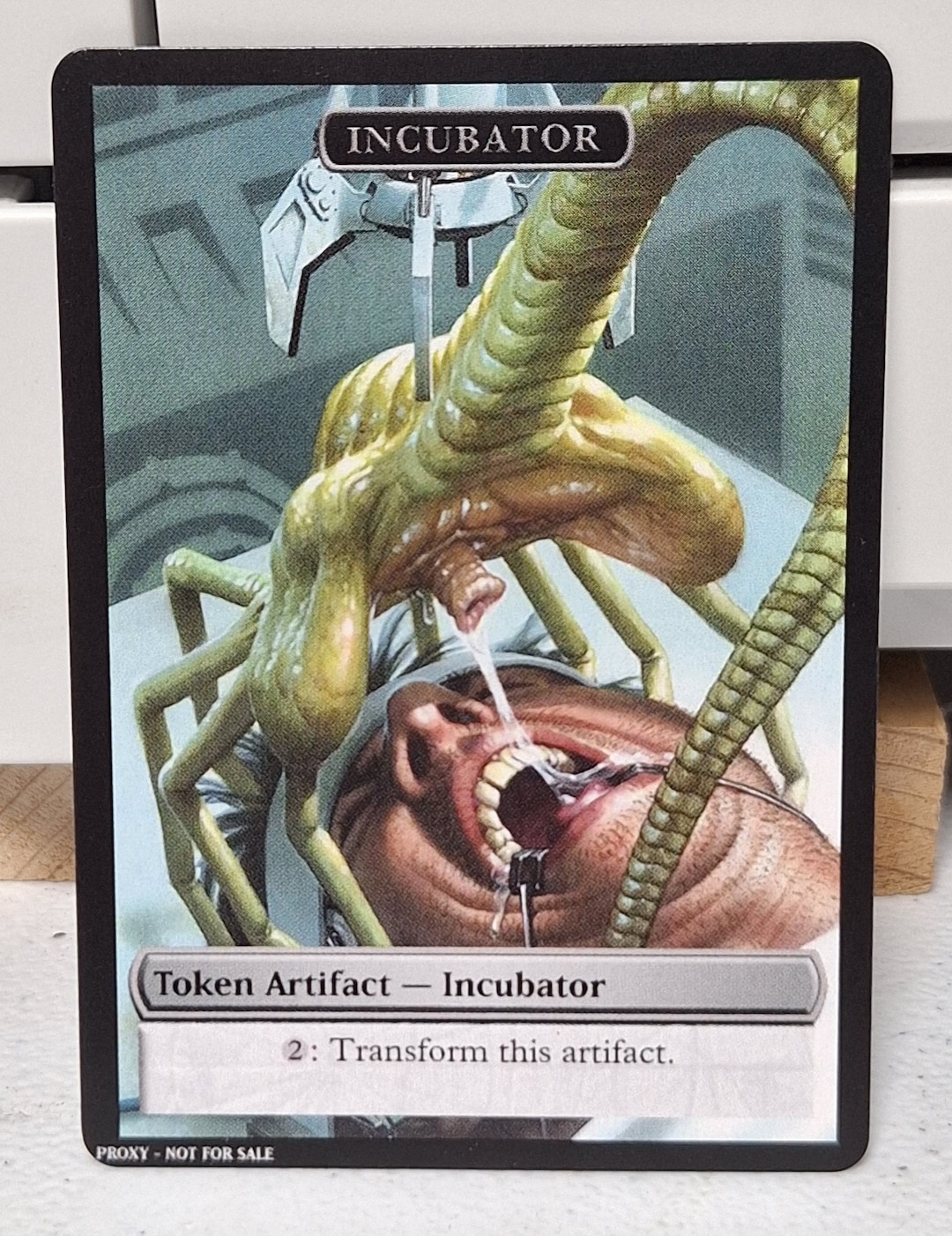 Mtg Incubator and Phyrexian 0/0 Token Double Sided Alternative Art ...