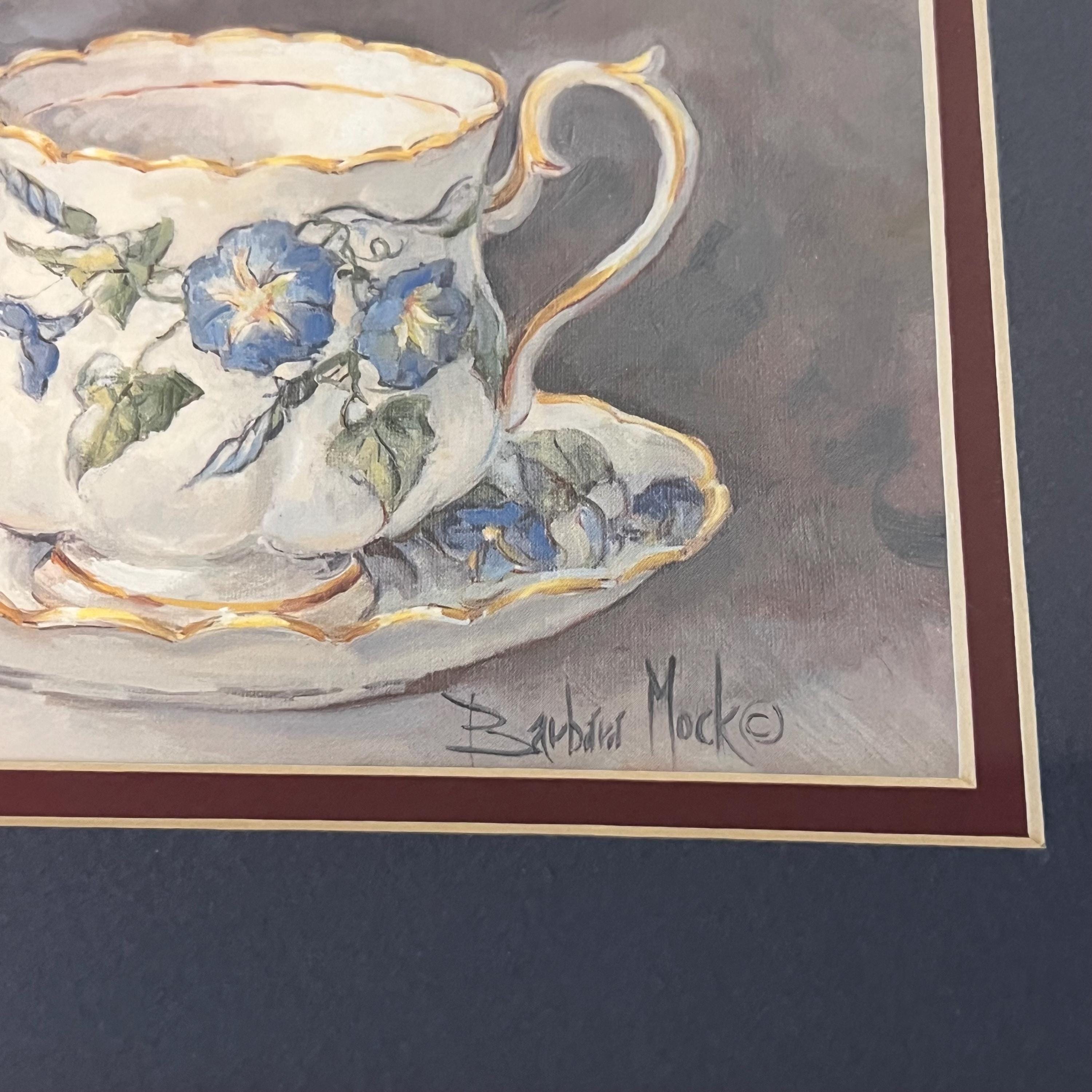 Vintage Barbara Mock Teacup Art Prints - Gold Frame Set of 2 - Etsy