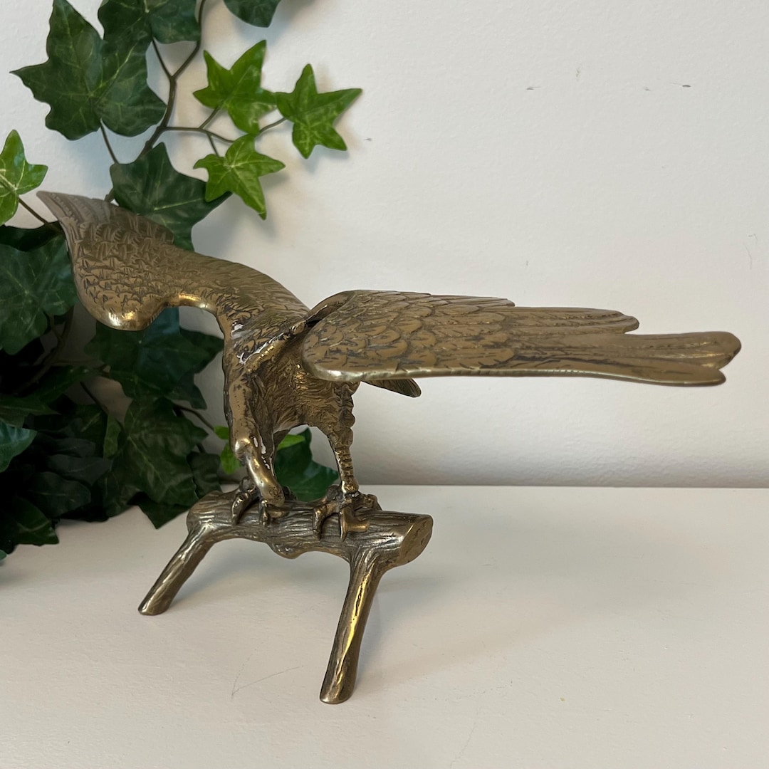 Vintage Brass Eagle - Etsy