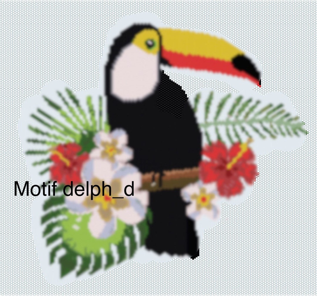 Miyuki Toucan Bead Weaving Diagram - Etsy