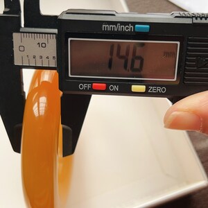 Chubby 52 Mm Natural Fanta Bright Yellow Orange Chalcedony Bangle - Etsy