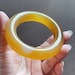 Chubby 52 Mm Natural Fanta Bright Yellow Orange Chalcedony Bangle - Etsy