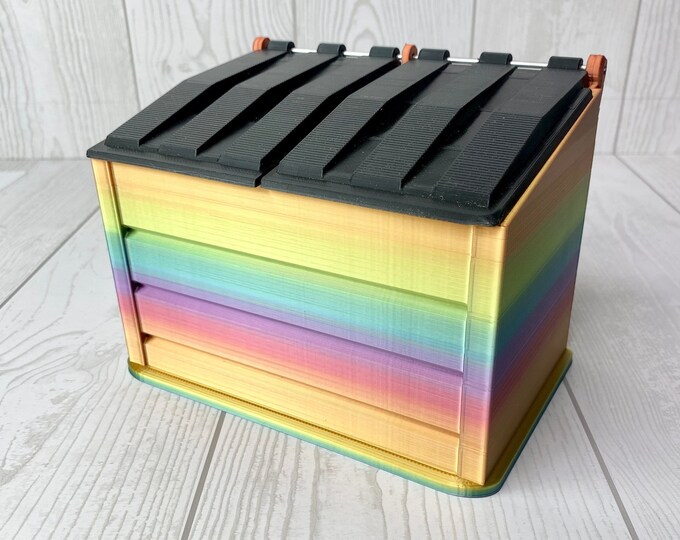 Desktop Weeding Dumpster / Waste Bin - Rainbow - Etsy