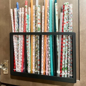 3D Printed Straw Organizer - Straw Holder - Kitchen Organizer -- Many ...