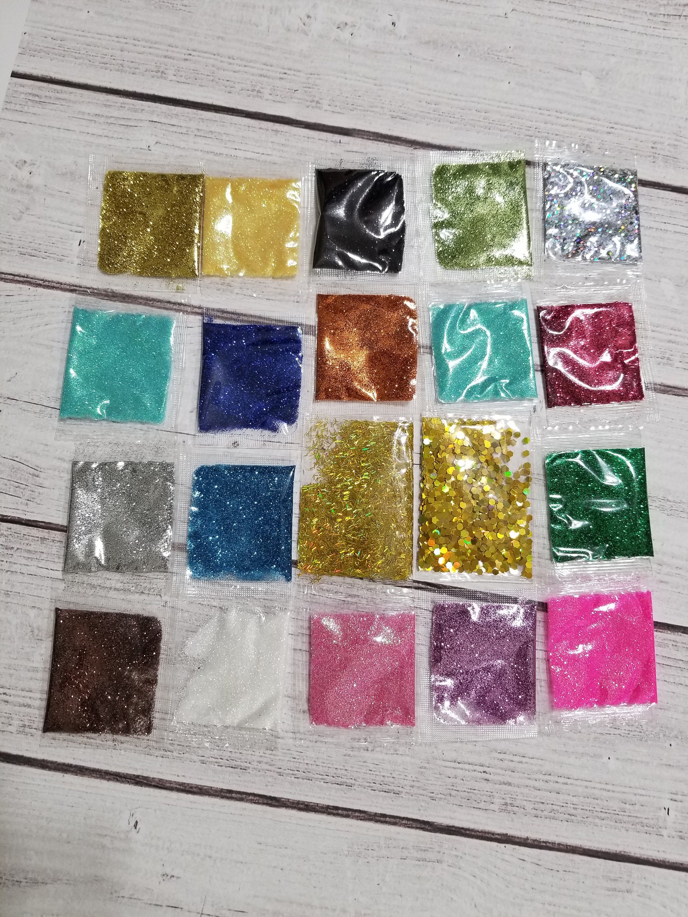 20 Glitter Sample Packs - New - F1