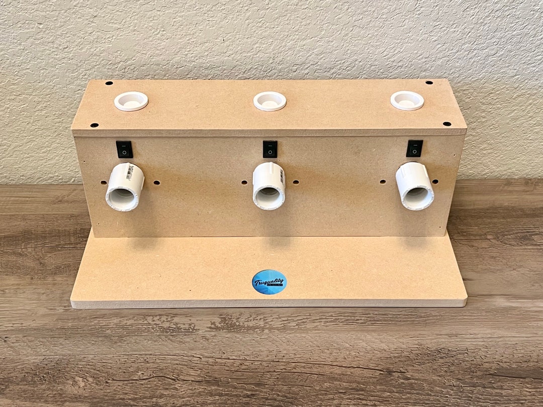 DEAL - 1/2" PVC Three Cup Turner With Drying Rack 5-6 Rpm - 3 Cup ...