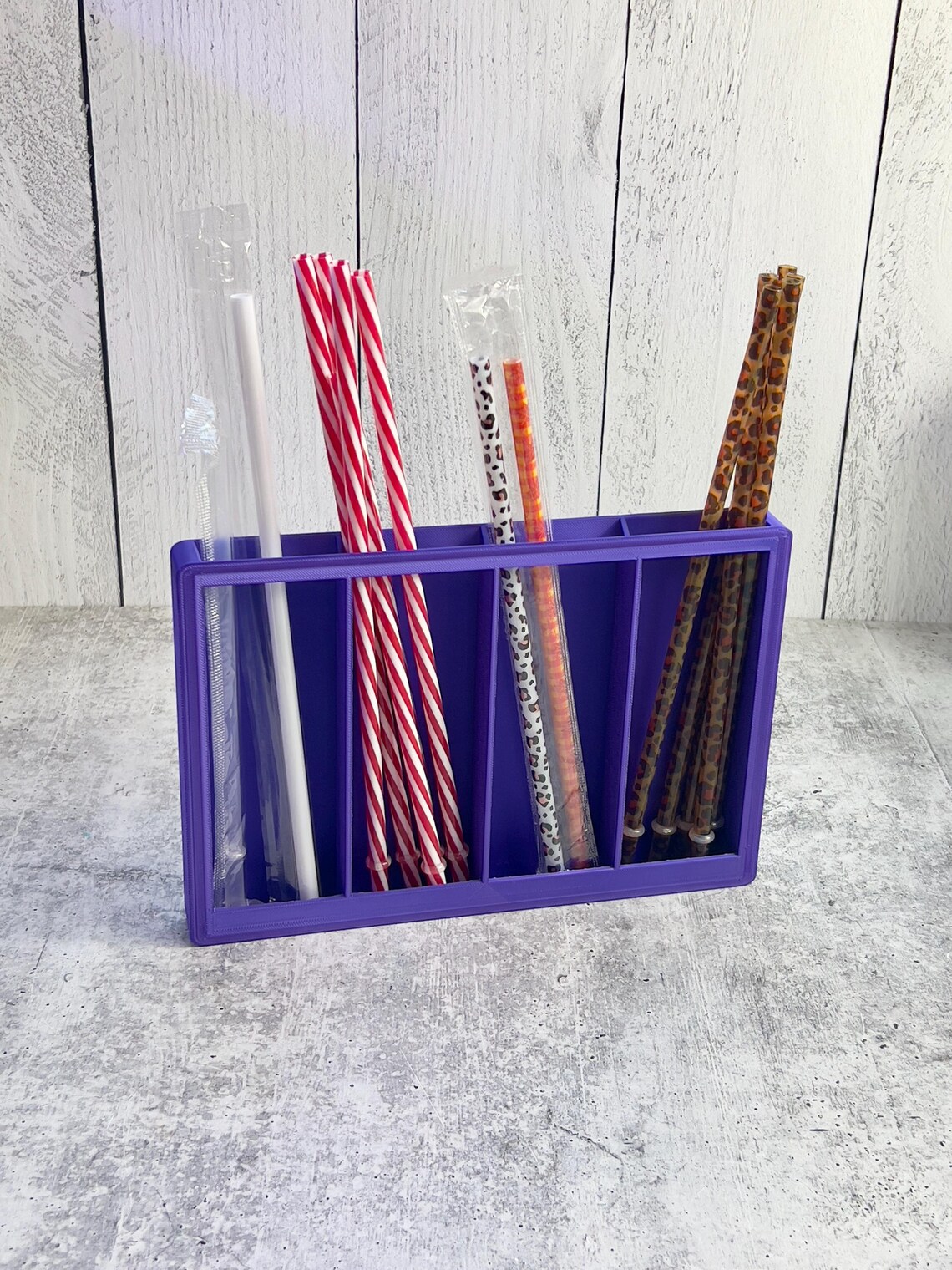 SCRATCH & DENT - 3D Printed Straw Organizer - Straw Holder - Kitchen ...