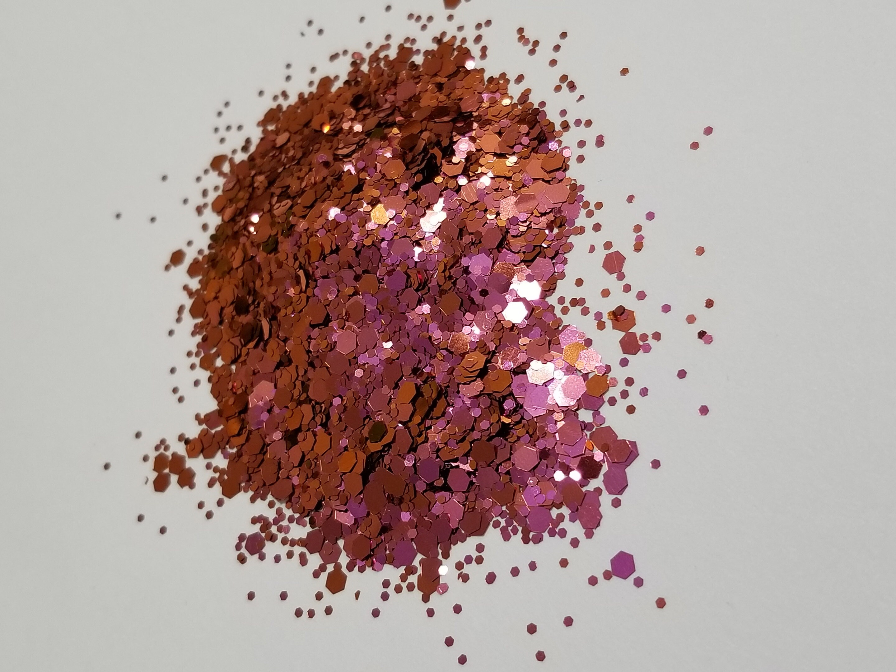 Copper Pink - Color Shift Glitter Mix - Available in 1/2 oz - Polyester ...