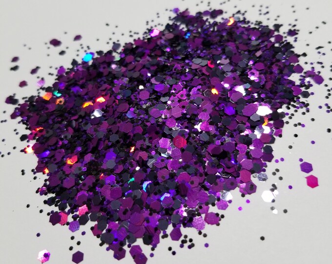 Violet Eclipse Glitter Mix - Available in 1,2, or 4 Oz - Etsy