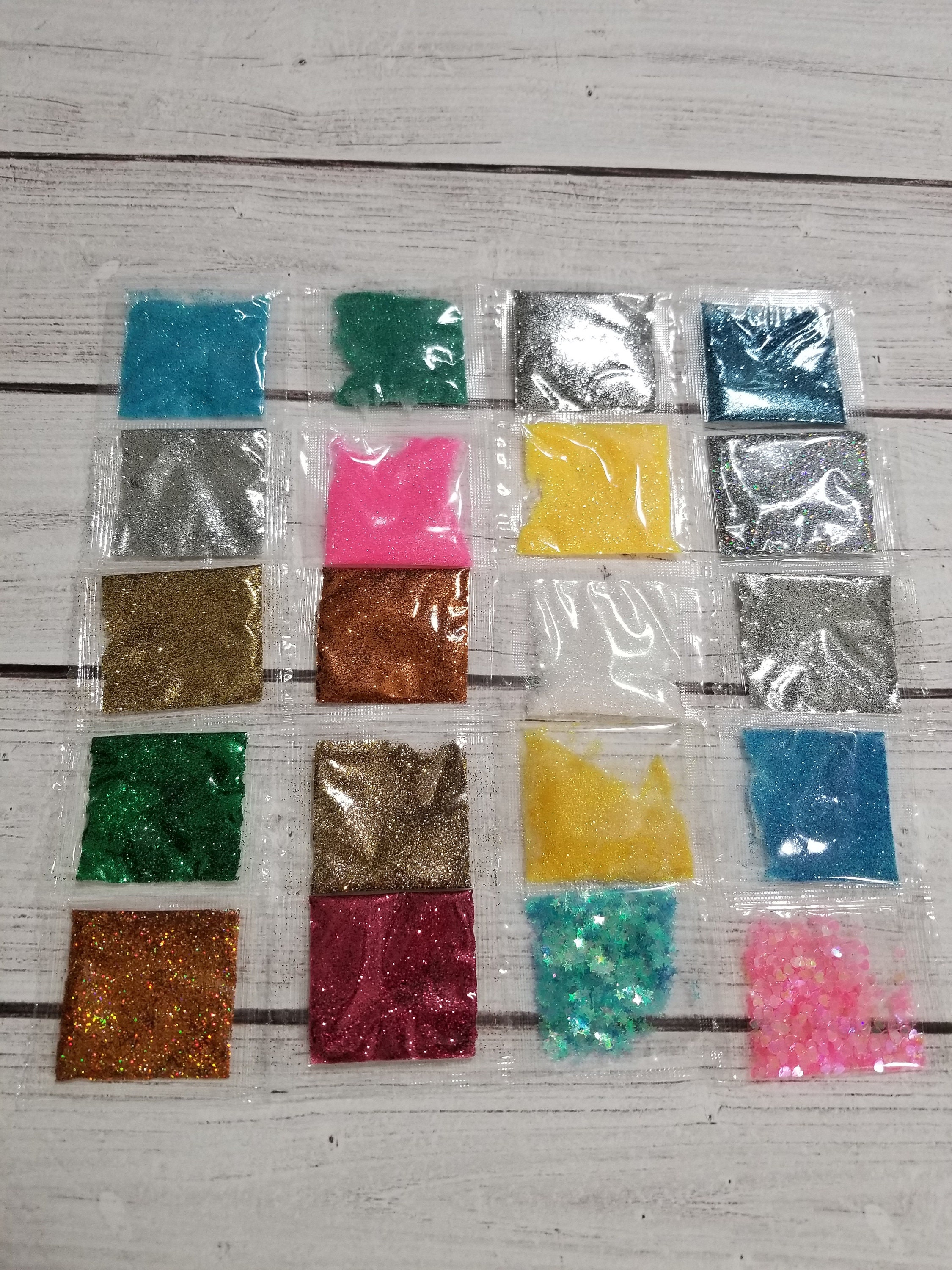 20 Glitter Sample Packs - New - C1