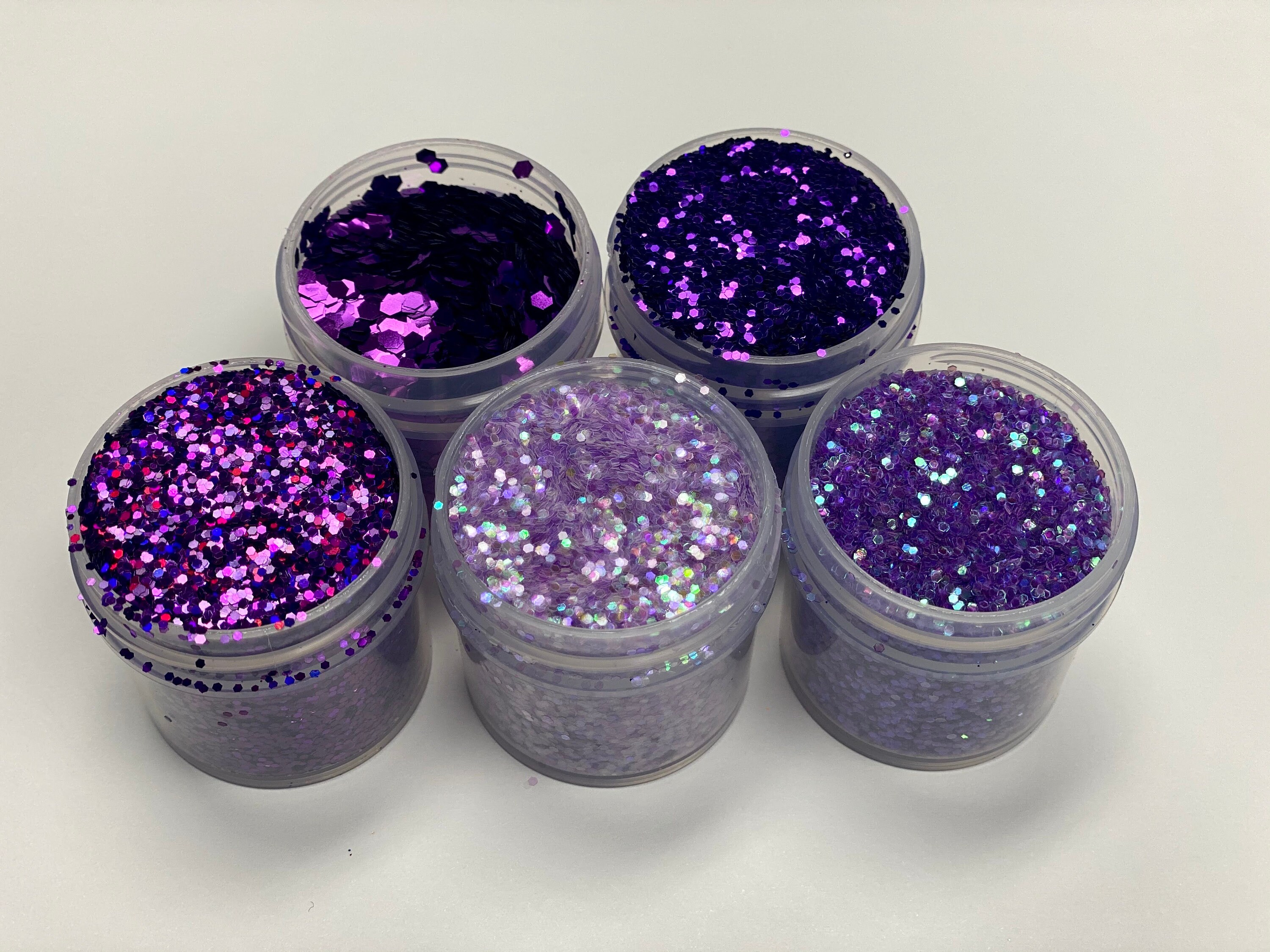 Purple Sample Glitter Set - 1 oz each - Set of 5