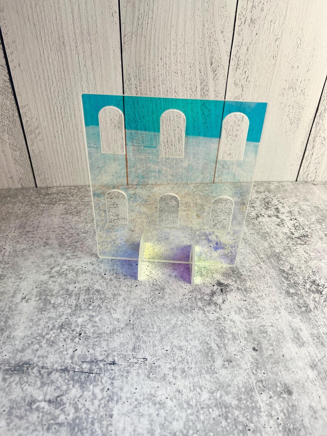 SCRATCH & DENT Badge Reel Display Stand Holds 6 Holographic - Etsy