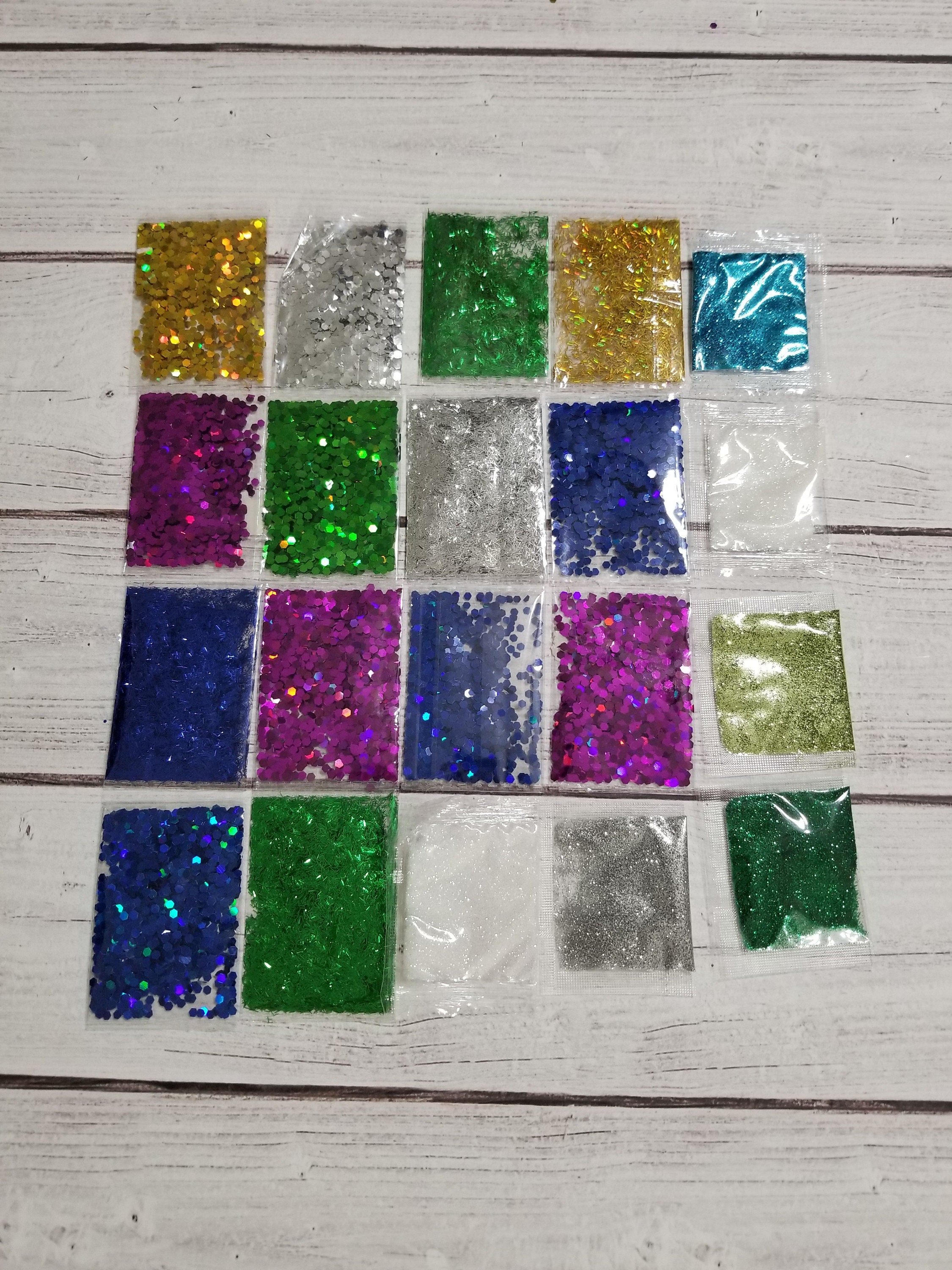 20 Glitter Sample Packs - New - J1