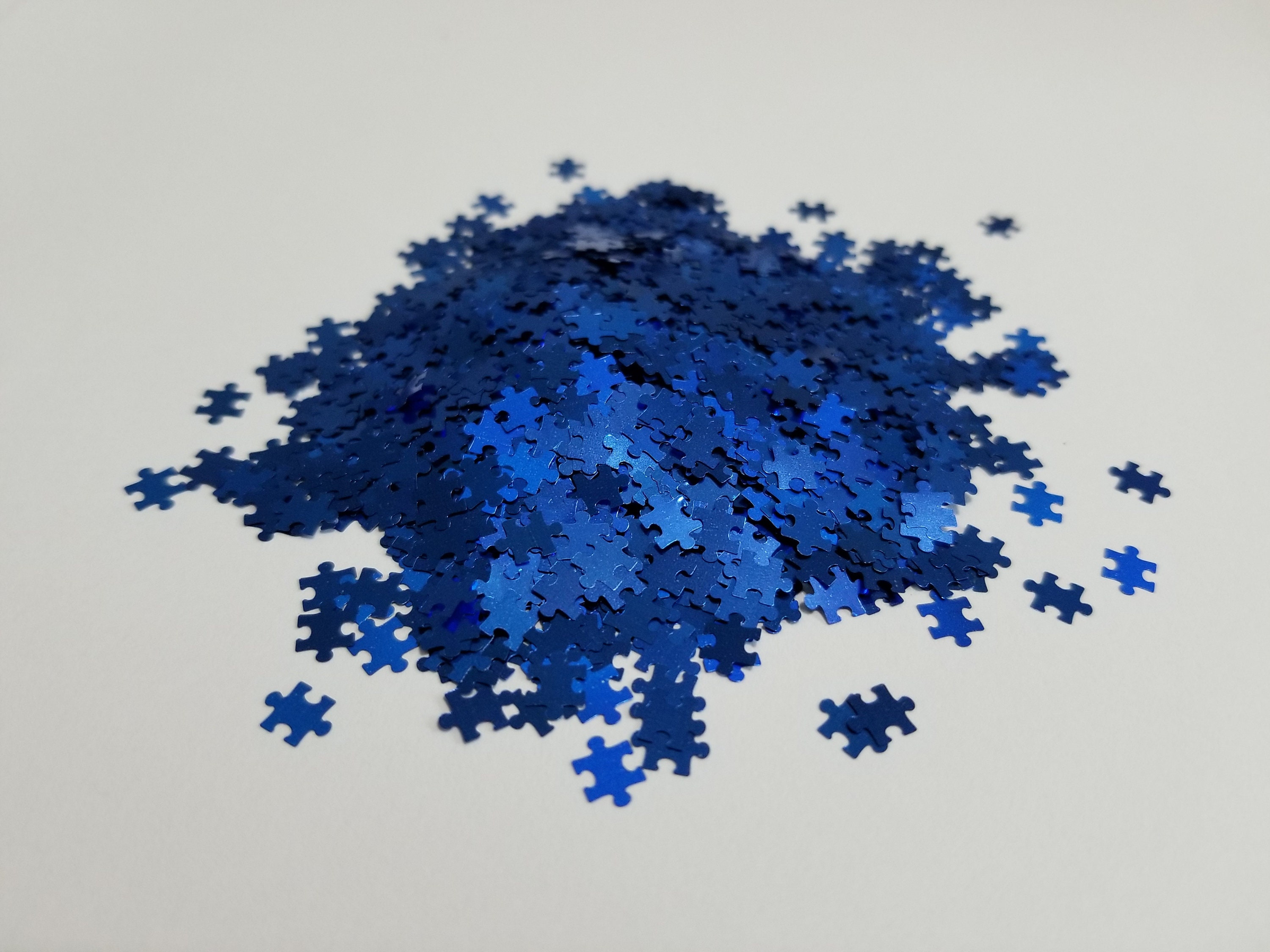 Blue Puzzle Pieces - Available in 1/2, 1 oz