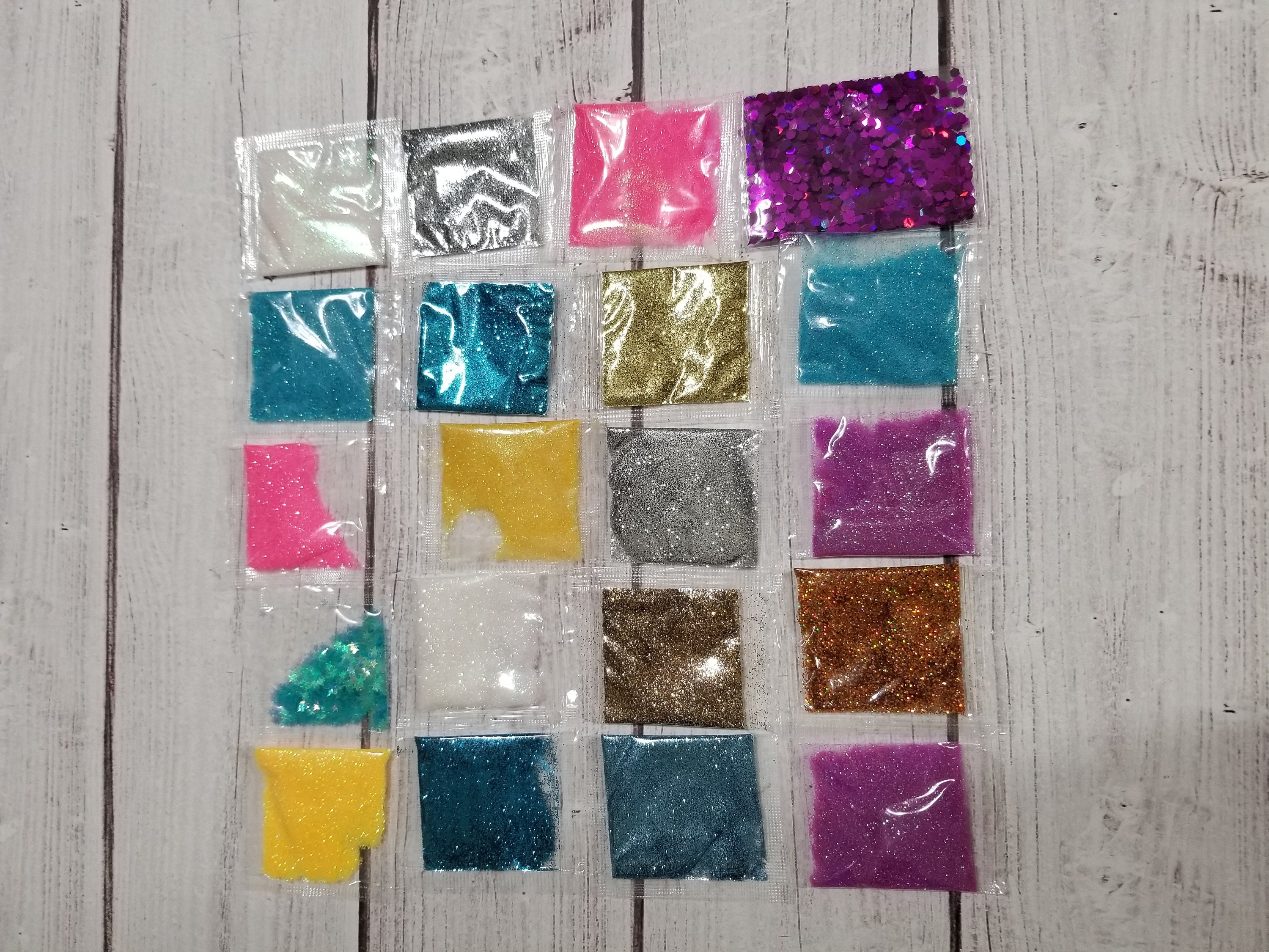 20 Glitter Sample Packs - New - H1