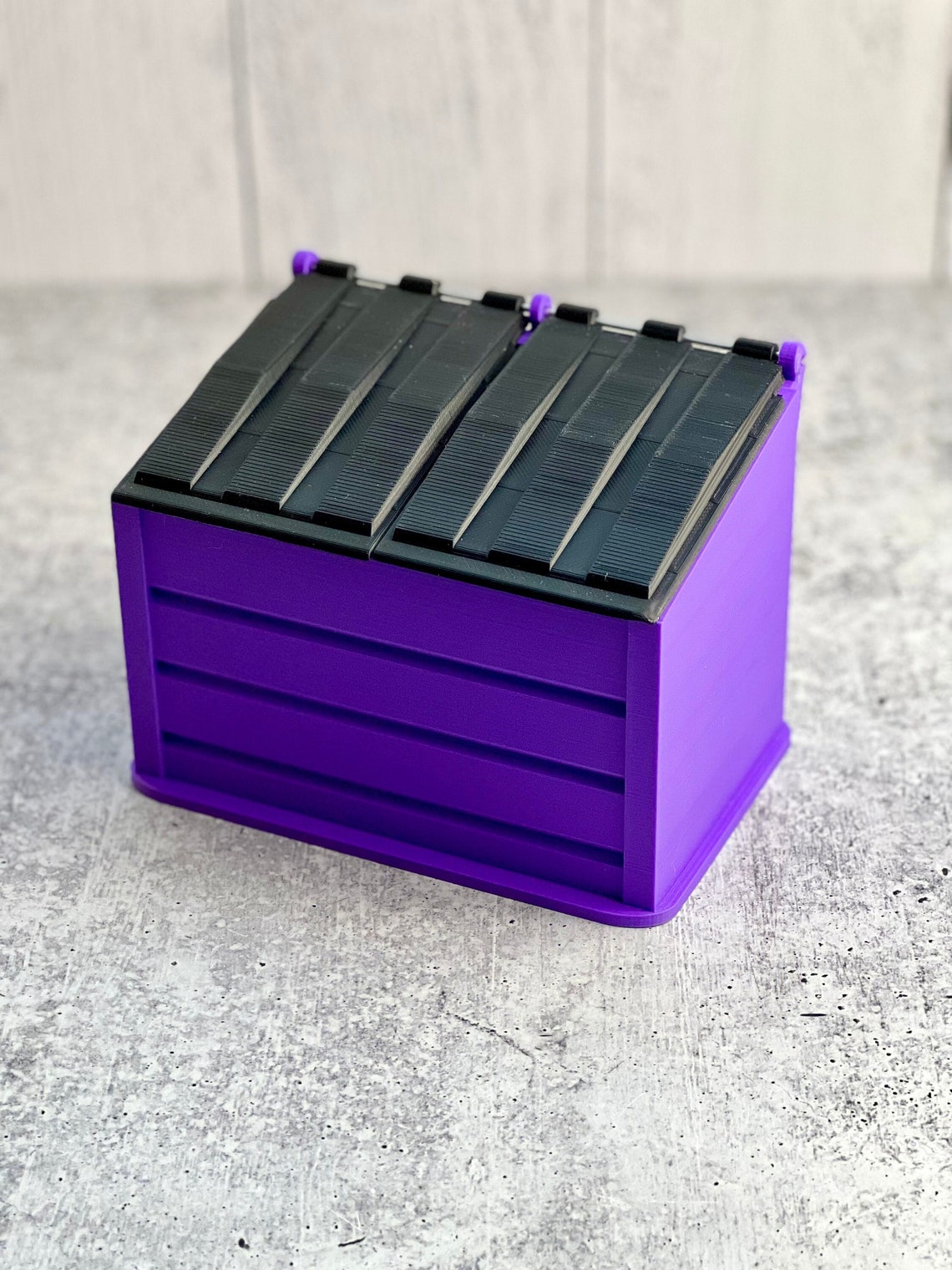 Mini Desktop Dumpster / Waste Bin - Stash - Holder - Etsy