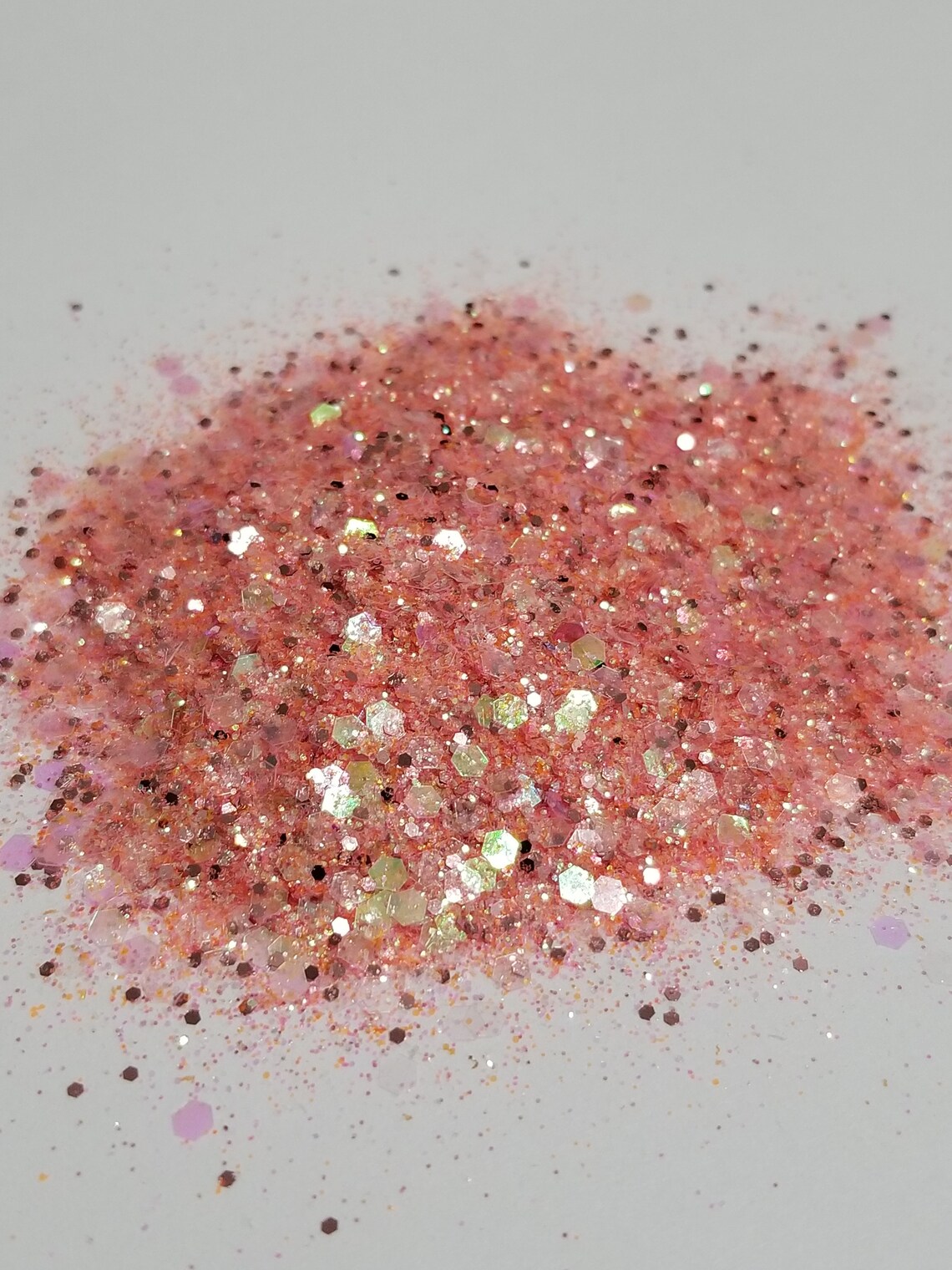 Coral Glitter Mix Available in 1 Oz 2 Oz 4 Oz | Etsy
