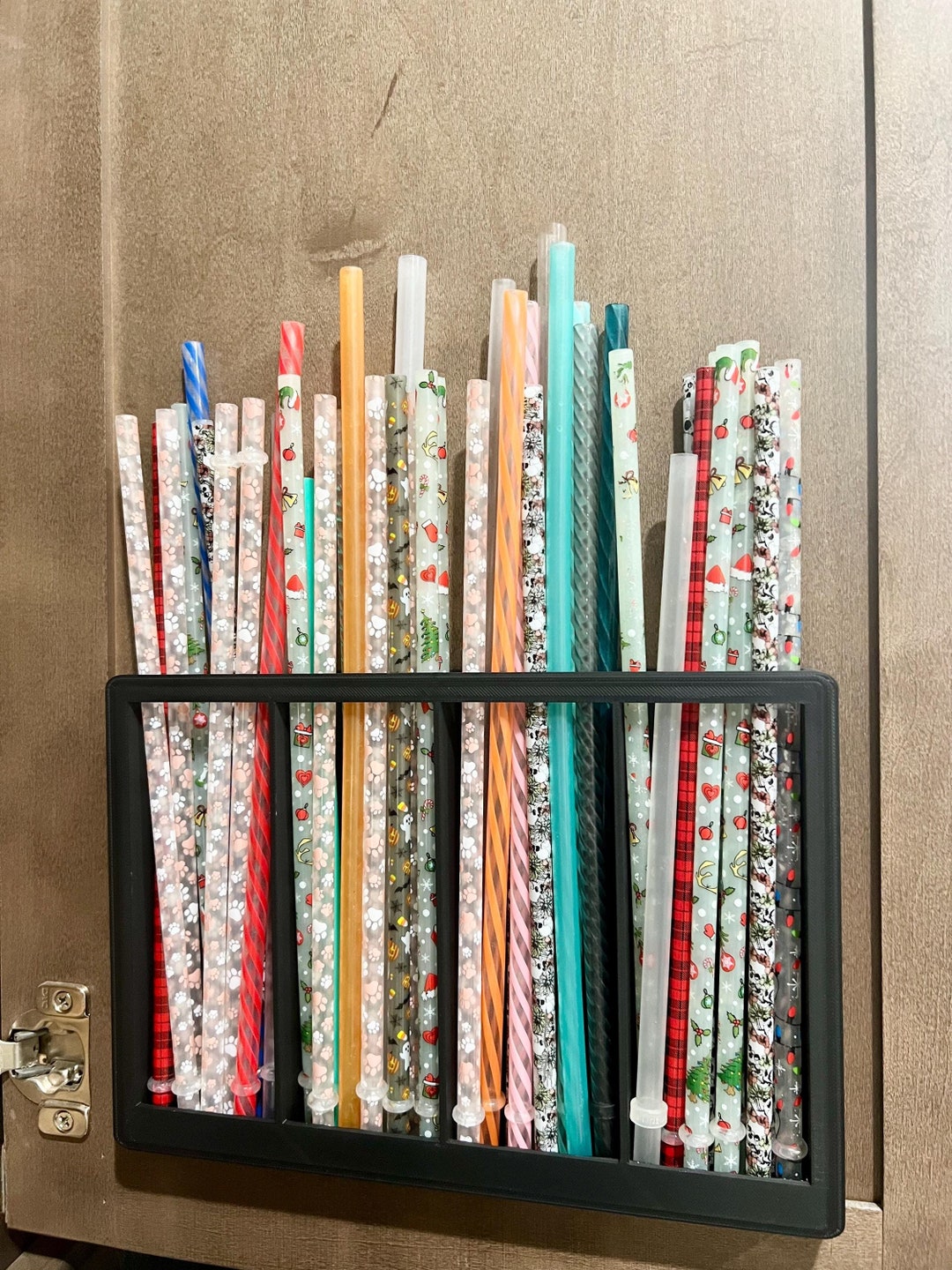 3D Printed Straw Organizer - Straw Holder - Kitchen Organizer -- Many ...