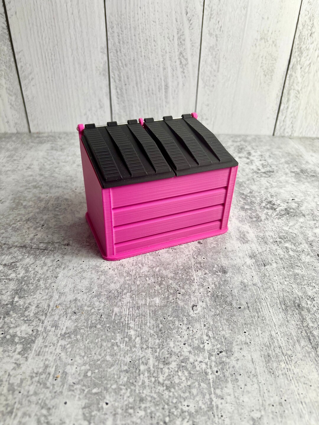Mini Desktop Dumpster / Waste Bin - Stash - Holder - Craft Room ...