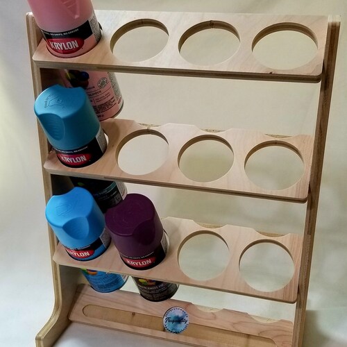 Free Standing Spray Paint Can Holder 12 Count Paint - Etsy