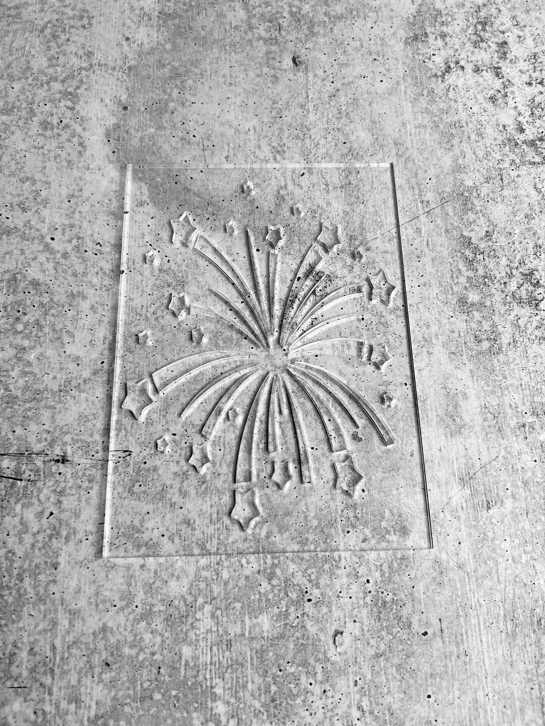 MARCH CLEARANCE Firework Print Stencil, Bleached Shirt Stencil ...