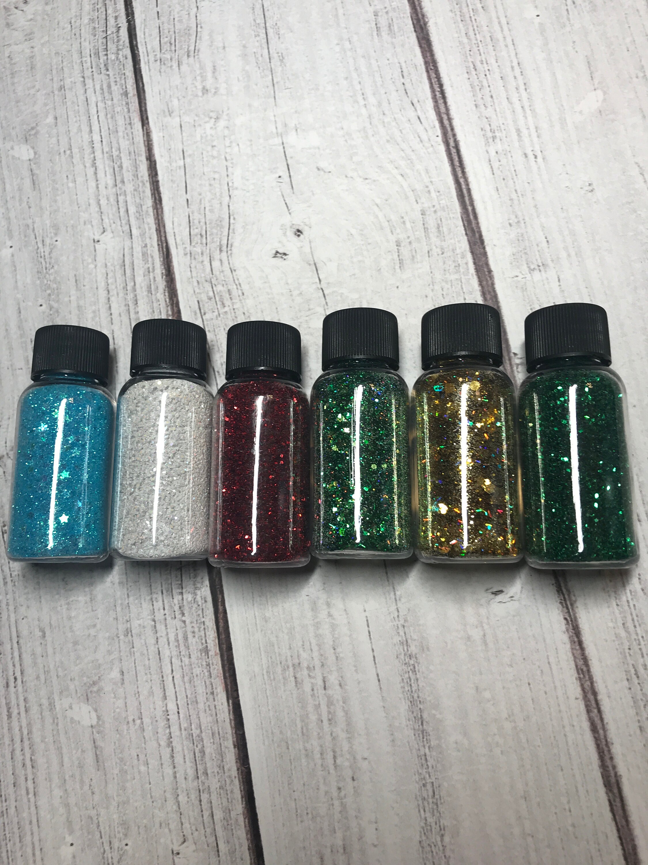 Christmas Theme Glitter Set - 1 oz each - 6 Custom Mixes