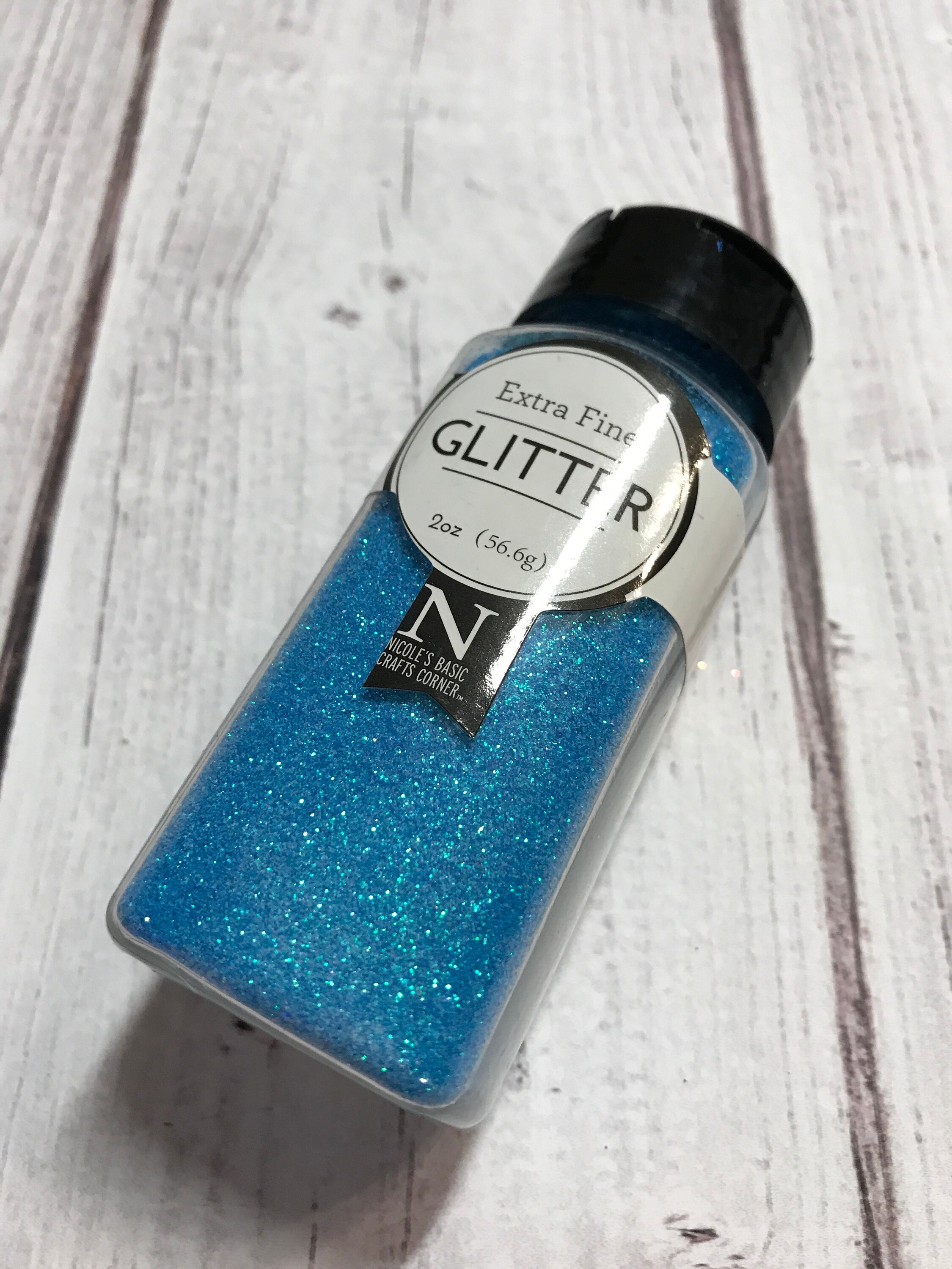 Neon Blue Extra Fine Glitter - 2 oz