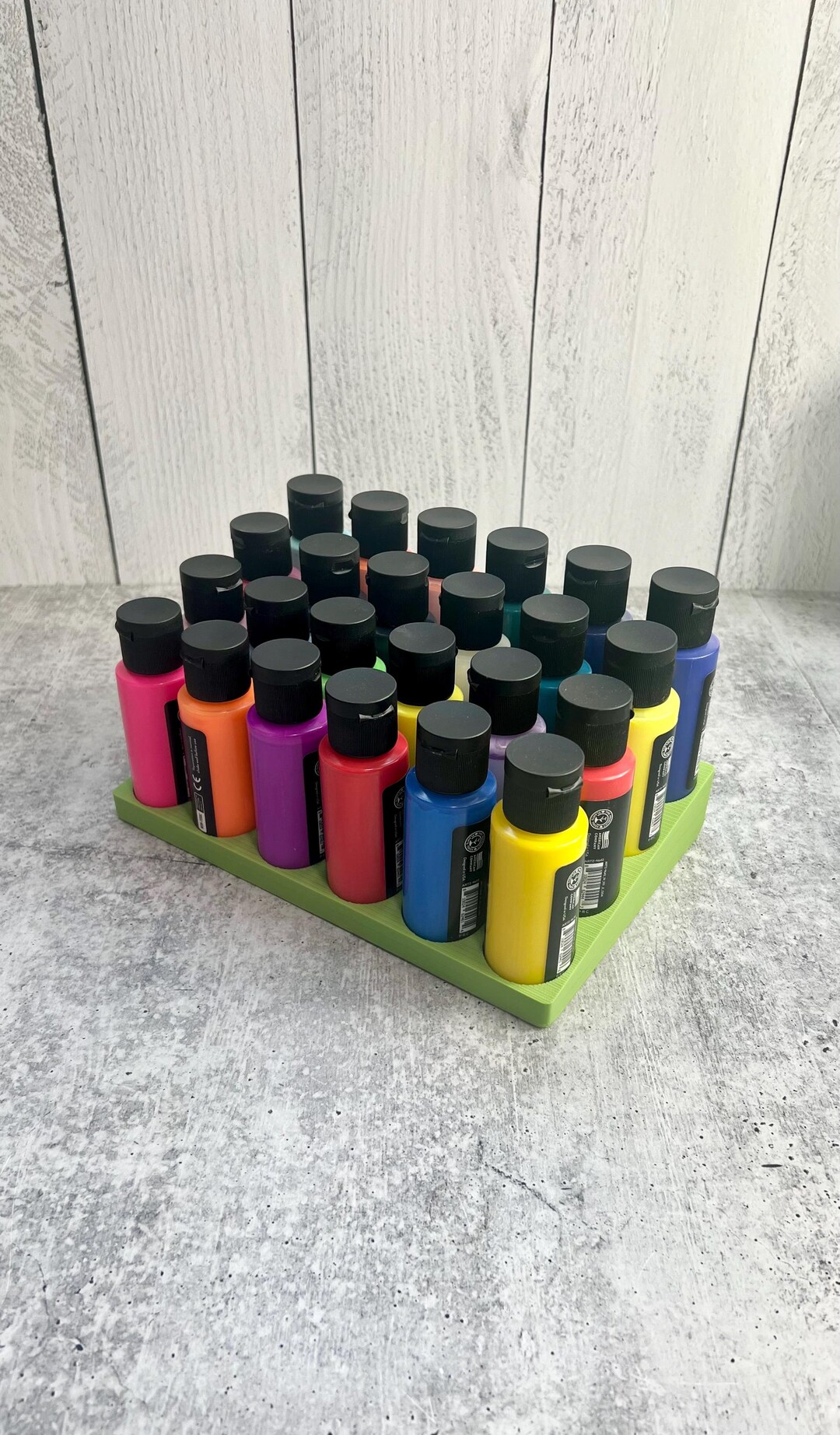 SCRATCH & DENT - 3D Printed Paint Bottle Holder - Holds Twenty Four 2 ...