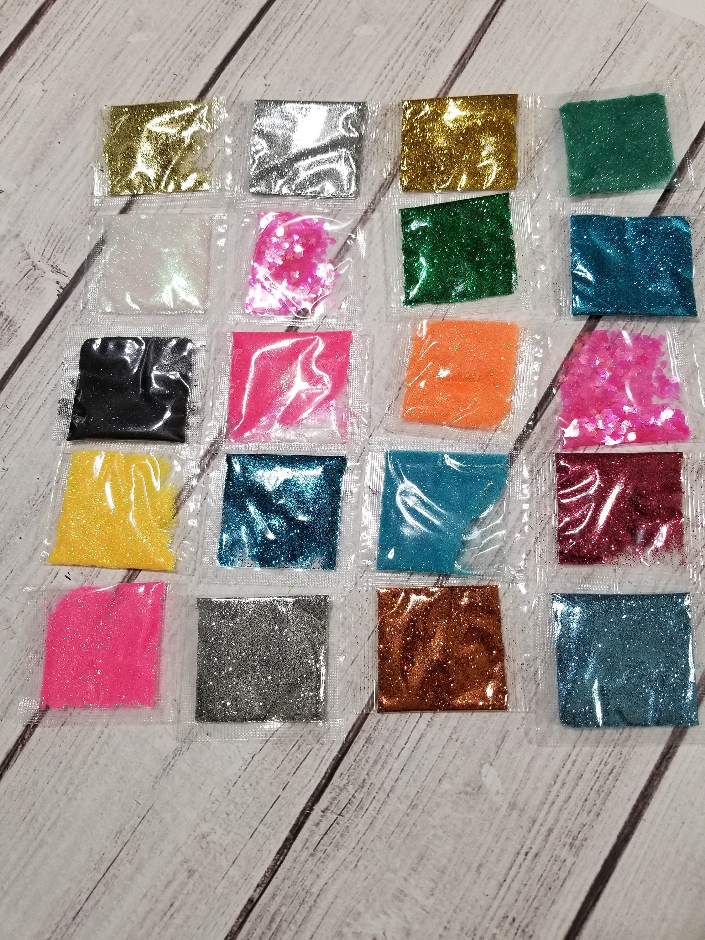 20 Glitter Sample Packs - New - E1