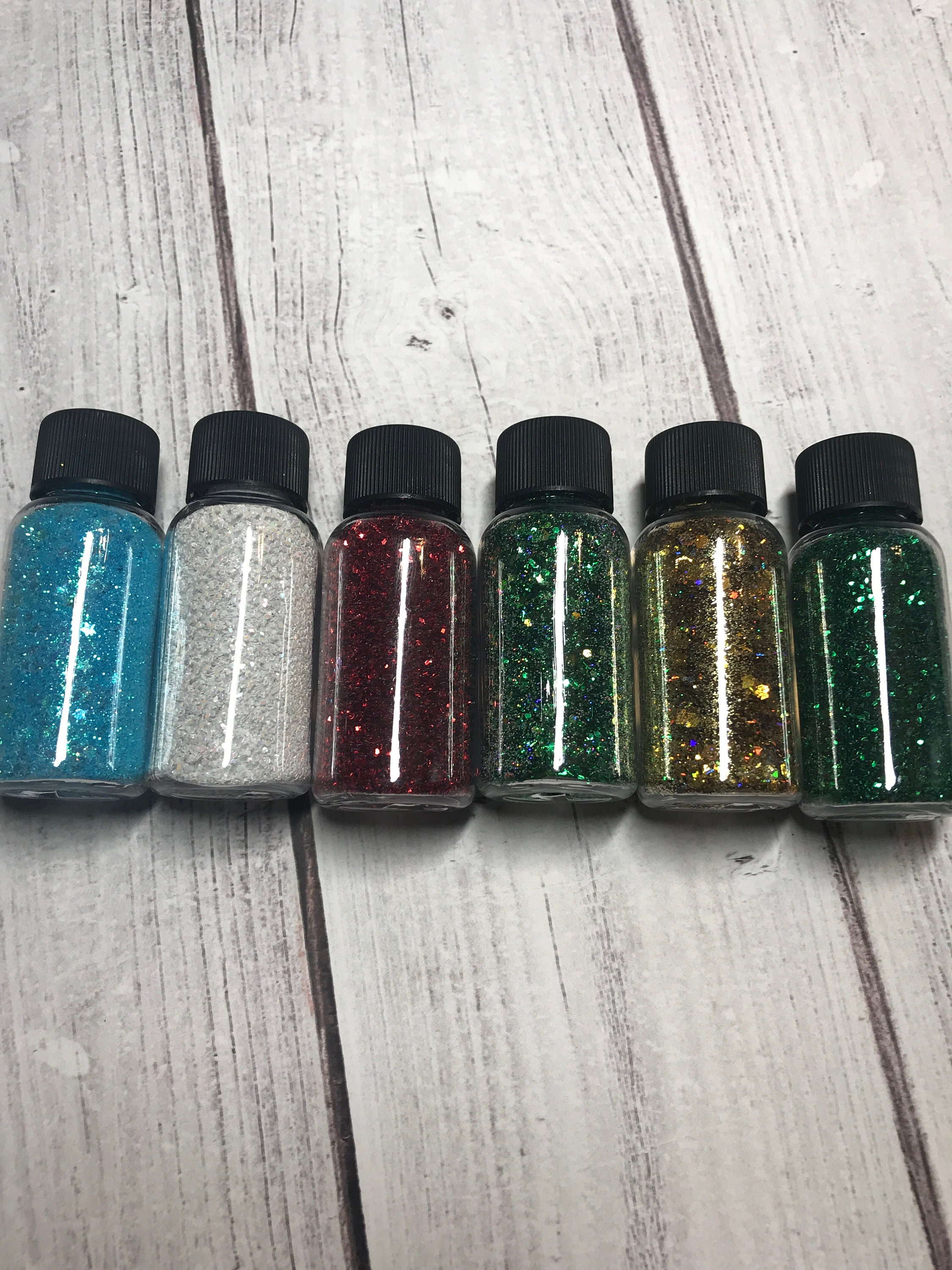 Christmas Theme Glitter Set - 1 oz each - 6 Custom Mixes