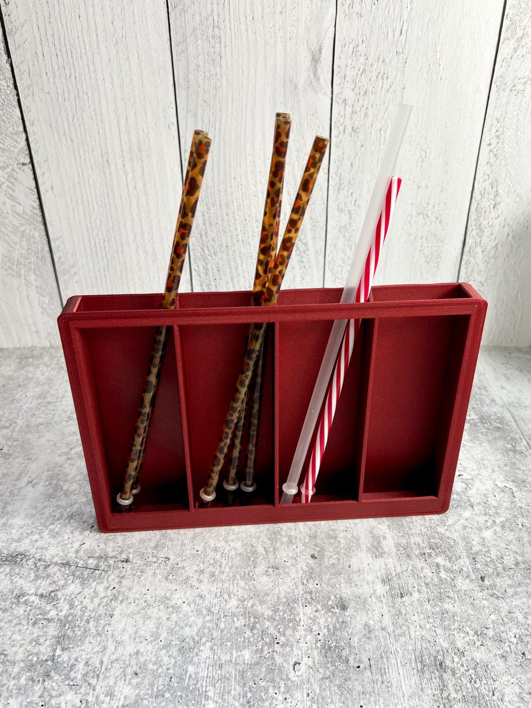 SCRATCH & DENT - 3D Printed Straw Organizer - Straw Holder - Kitchen ...